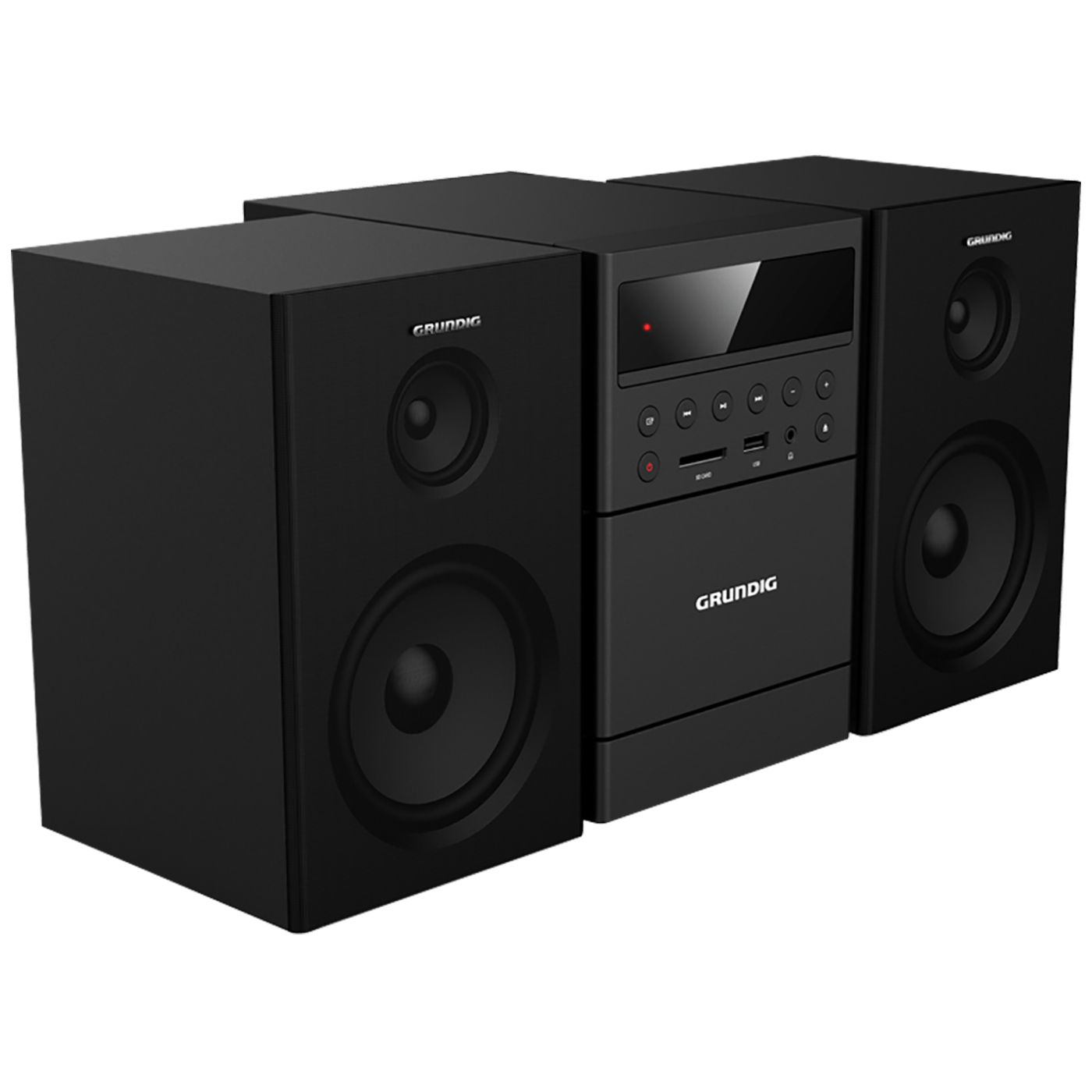 Micro sistem CD, BT, FM radio, MP3/WMA, USB, kasetofon, 20W - Grundig ...