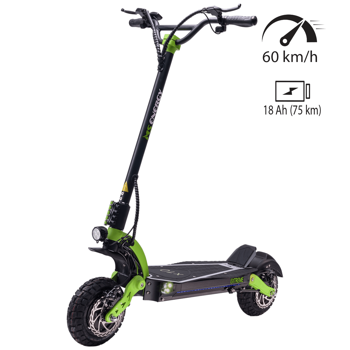 Romobil, električni, 10 točkovi, 60 km/h, domet do 75 km - MS Energy ...