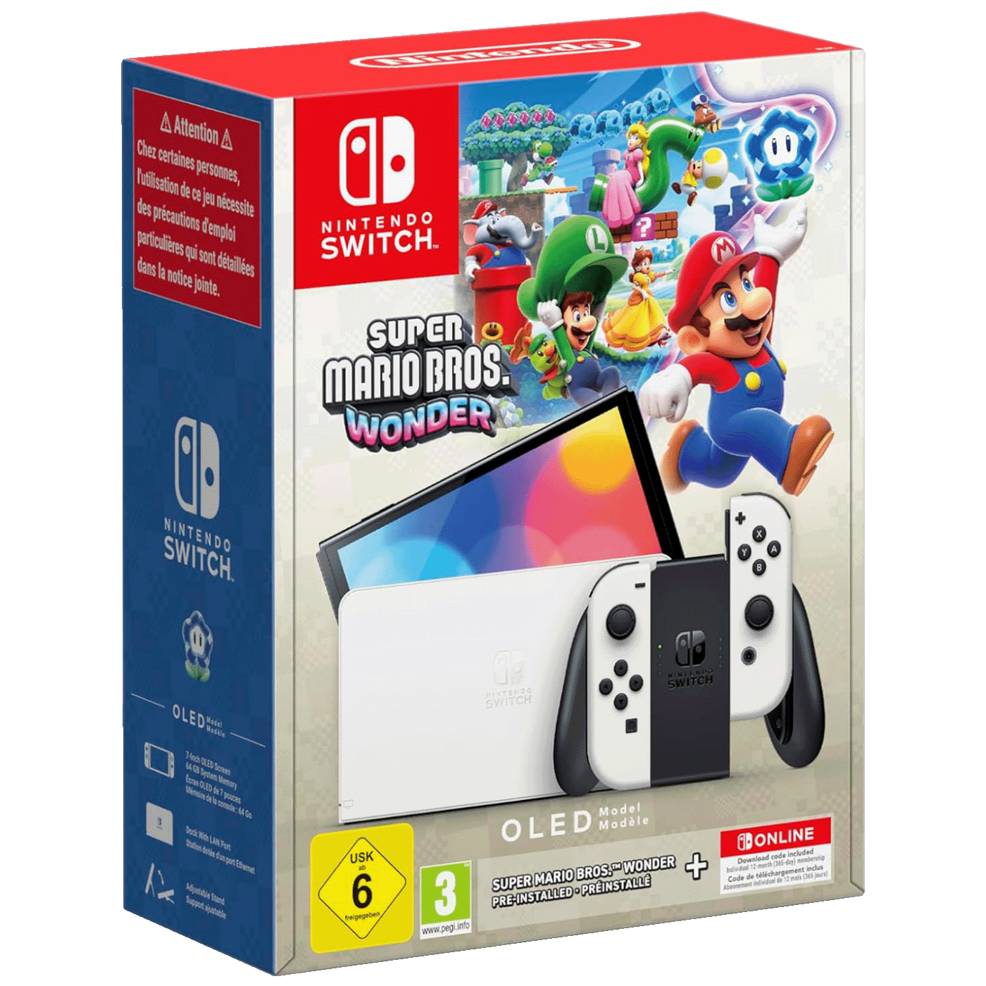 Igraća konzola Nintendo Switch+Super Mario Wonder+12NSO - Nintendo ...