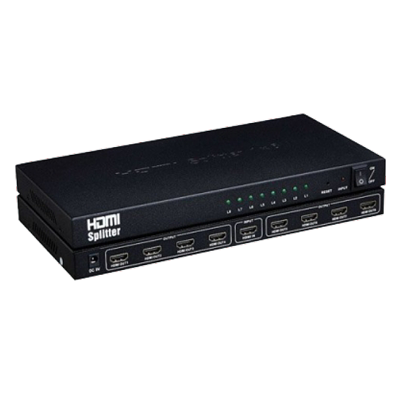 HDMI razdjelnik, 1 ulaz 8 izlaza, Full HD - MKC | HDMI & Video / HDMI ...